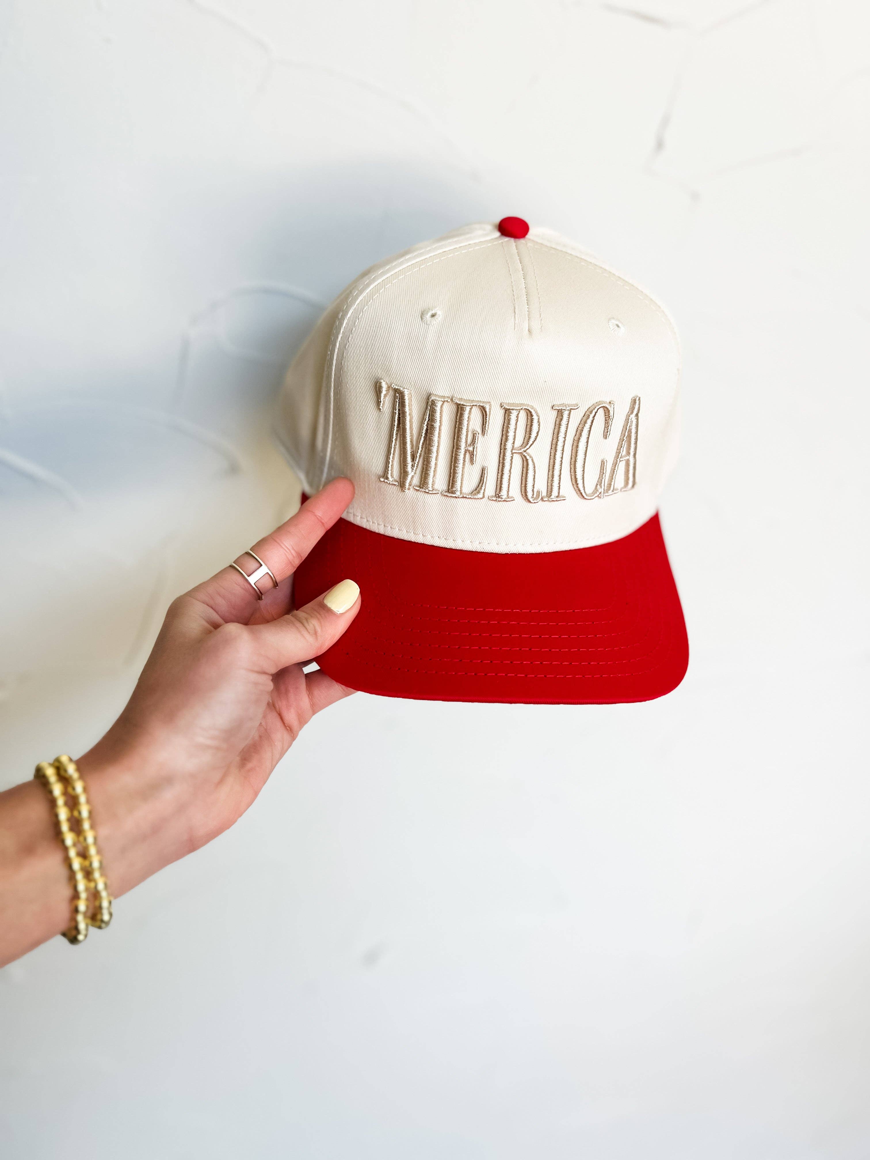'Merica Tone Puff Cap – Blue Poppy Boutique